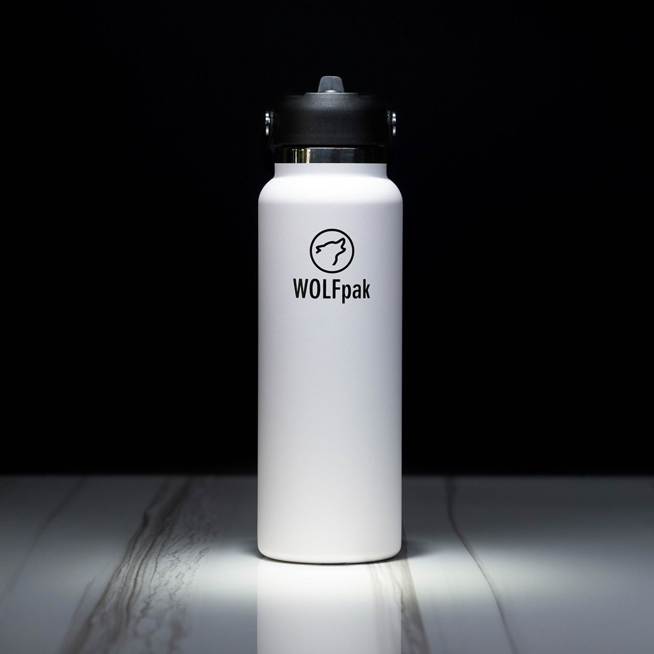 40oz Flask Arctic White
